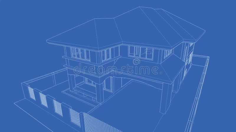 3D Looped Animation of Building Project Stock Video - Video of office ...