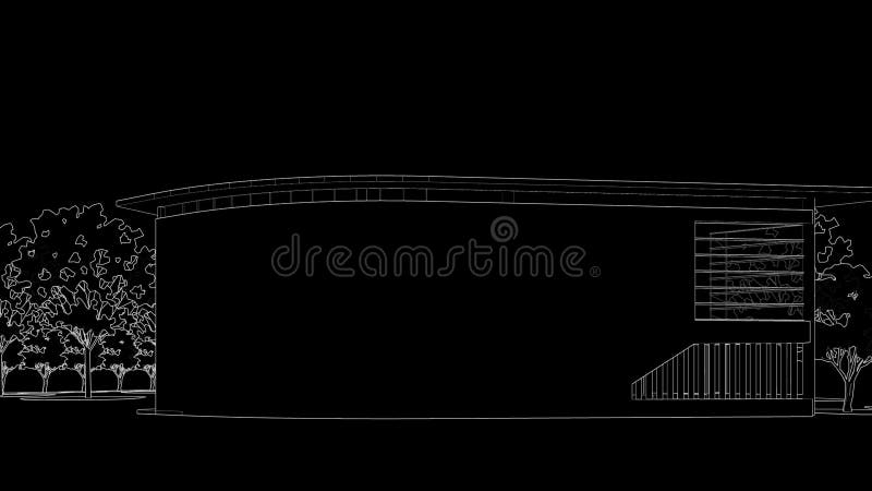 3D Looped Animation of Building Project Stock Video - Video of design ...