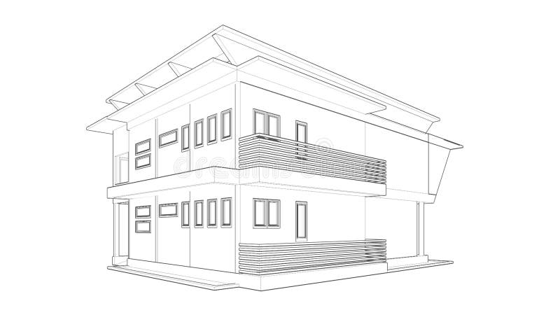 3D Looped Animation of Building Project Stock Footage - Video of ...