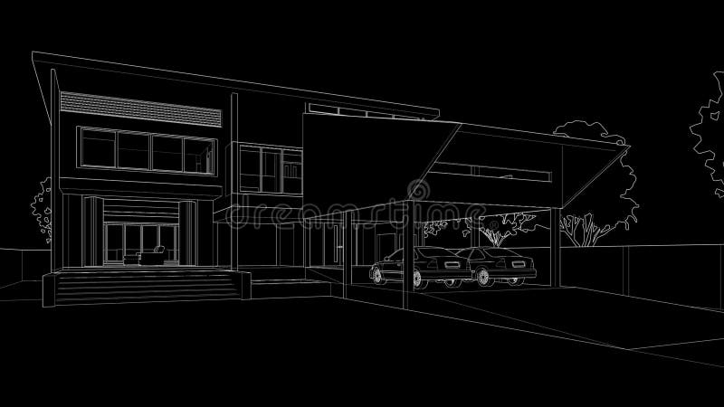 3D Looped Animation of Building Project Stock Video - Video of abstract ...