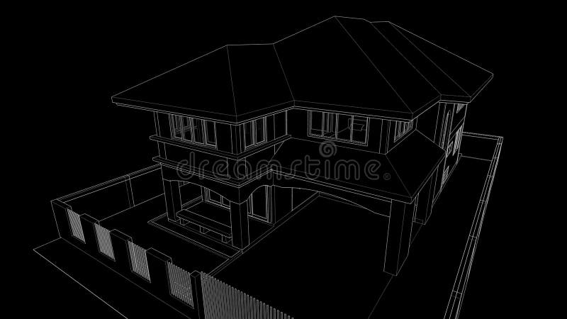 3D Looped Animation of Building Project Stock Video - Video of movie ...
