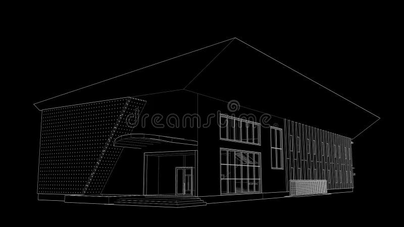 3D Looped Animation of Building Project Stock Video - Video of ...