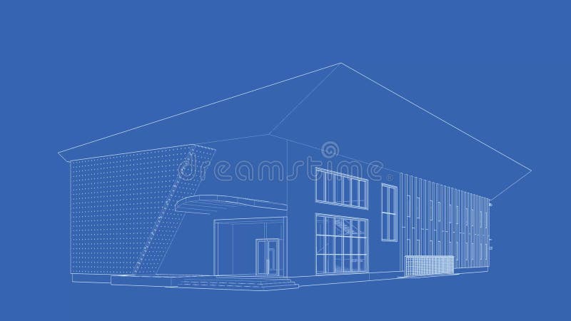 3D Looped Animation of Building Project Stock Video - Video of ...