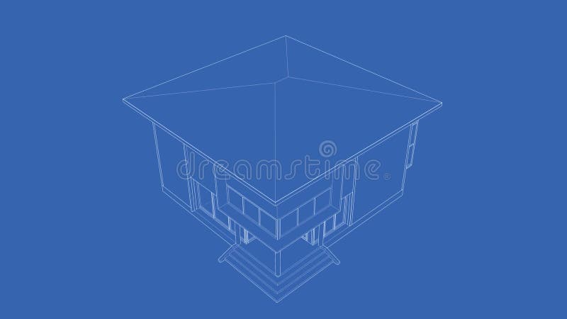 3D Looped Animation of Building Project Stock Footage - Video of draw ...