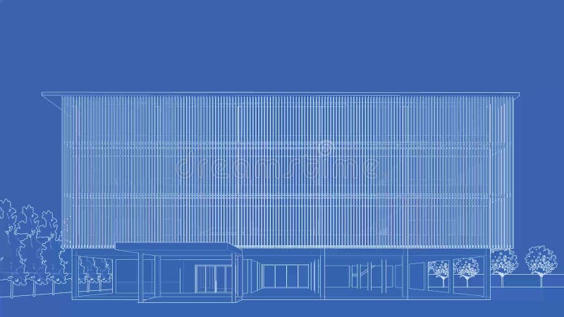 3D Looped Animation of Building Project Stock Footage - Video of ...