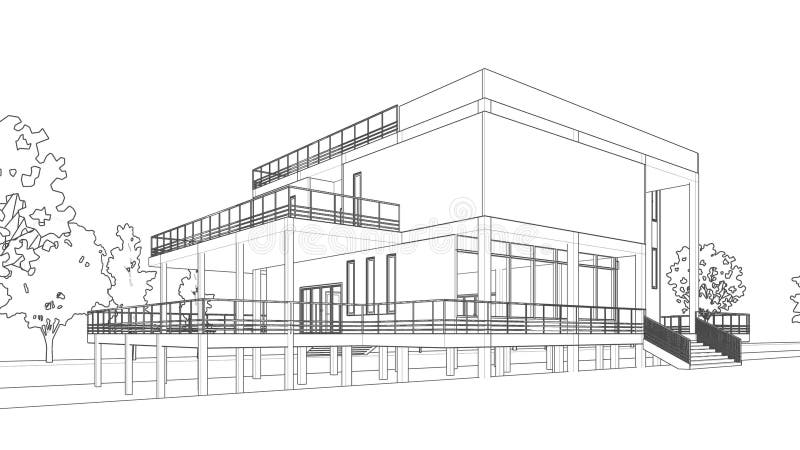 3D Looped Animation of Building Project Stock Footage - Video of ...