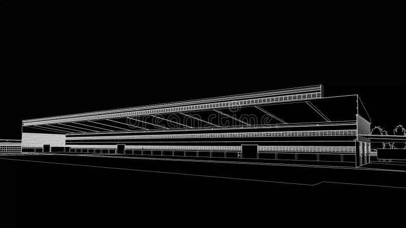 3D Looped Animation of Building Project Stock Video - Video of looped ...