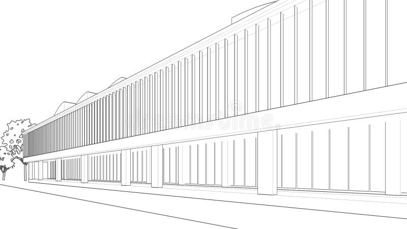 3D Looped Animation of Building Project Stock Video - Video of design ...