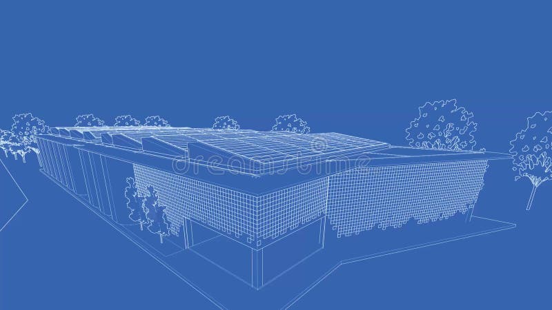 3D Looped Animation of Building Project Stock Video - Video of ...