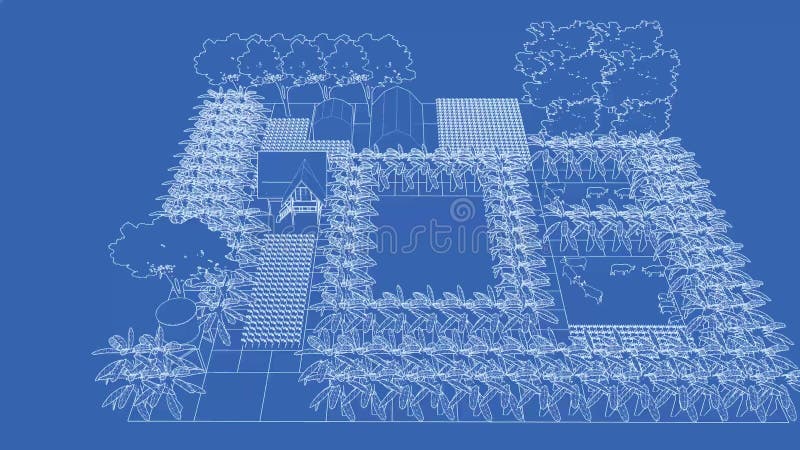 3D Looped Animation of Building Project Stock Footage - Video of ...