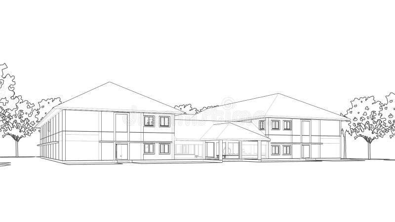 3D Looped Animation of Building Project Stock Footage - Video of ...