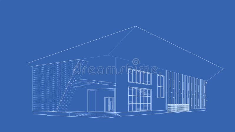 3D Looped Animation of Building Project Stock Footage - Video of ...