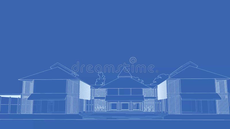 3D Looped Animation of Building Project Stock Footage - Video of ...