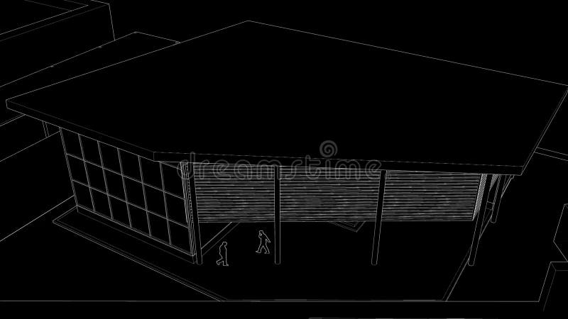 3D Looped Animation of Building Project Stock Video - Video of ...