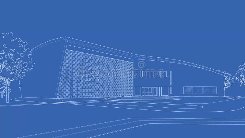 3D Looped Animation of Building Project Stock Footage - Video of movie ...