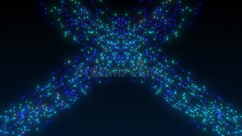 3d Looped Bg Data Flow Concept, Sci-fi Background Digital Space. Stock ...