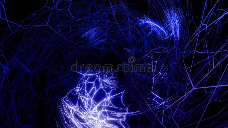 3d Looped Motion Bg. Vj Loop Fly through 3d Space with Complex Net ...