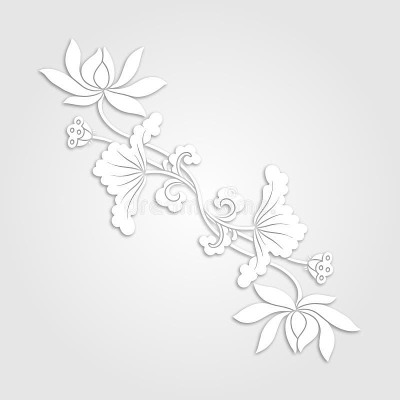 3d Lotus Flower Background Pattern Stock Vector - Illustration of check ...