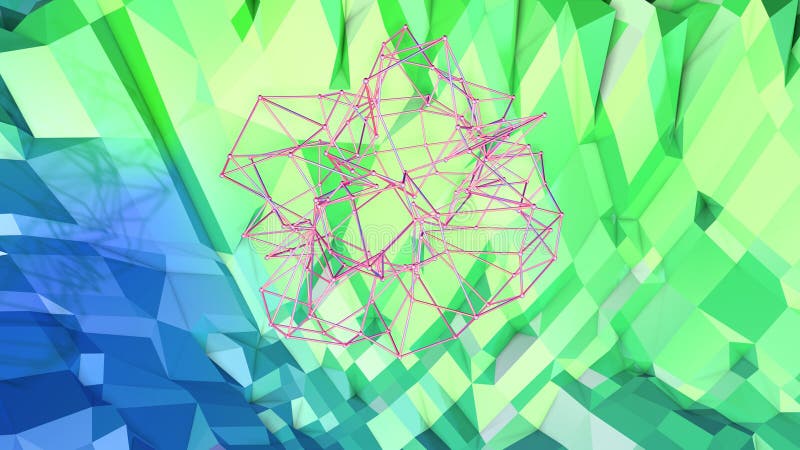 3d Low Poly Abstract Geometric Background with Modern Gradient Colors ...
