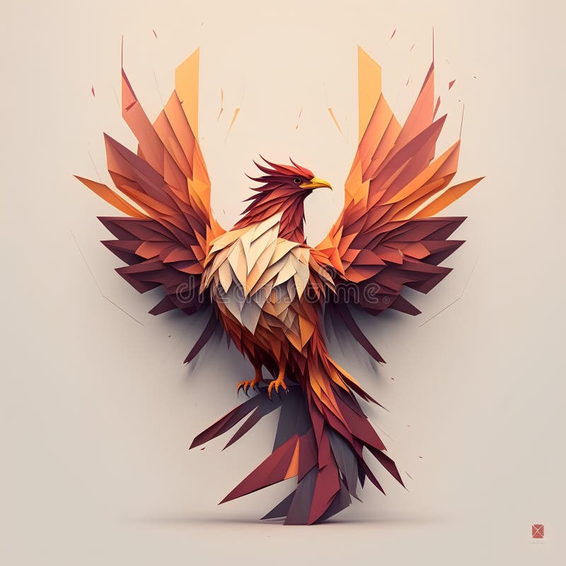 3d Low Poly Origami Eagle. Vector Illustration Eps 10 Stock ...