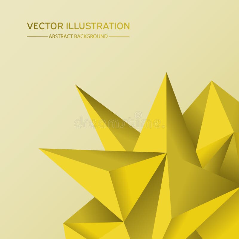 3D Low Polygon Geometry Background. Abstract Polygonal Geometric Shape ...