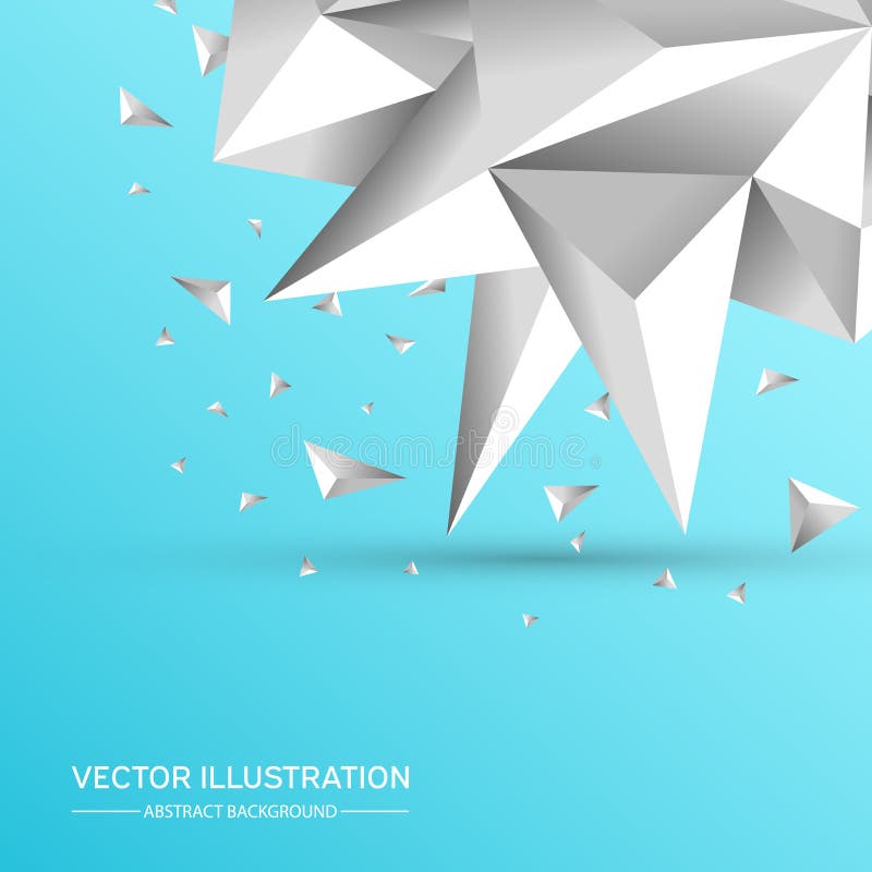 3D Low Polygon Geometry Background. Abstract Polygonal Geometric Shape ...