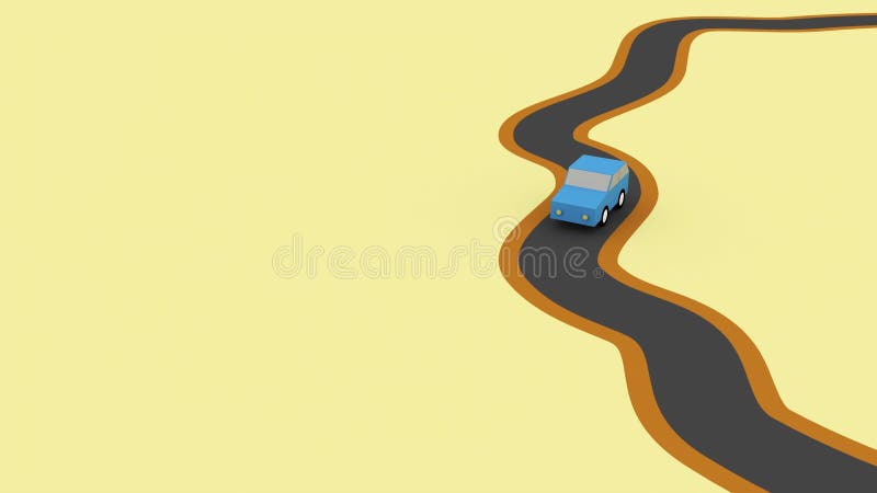 3D Lowpoly Car Traffic Travels To Your Destination Intro Stock ...