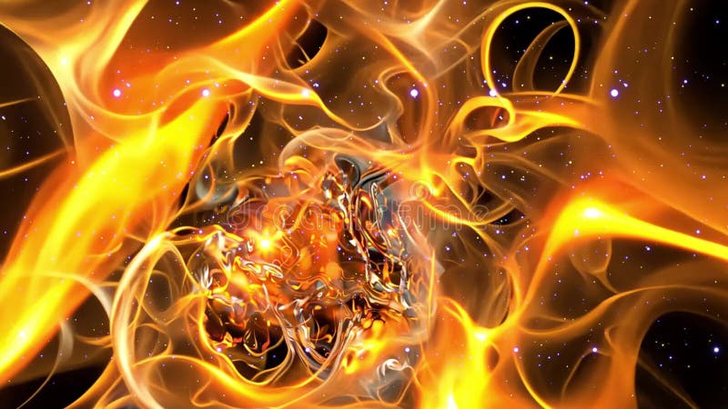3D Luminous Abstract Flames Render Animation Stock Video - Video of ...