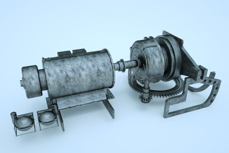 3D Machine in Motion. Nice 3D Rendering Stock Illustration ...