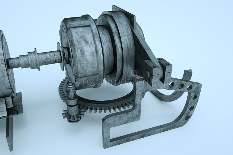 3D Machine in Motion. Nice 3D Rendering Stock Illustration ...