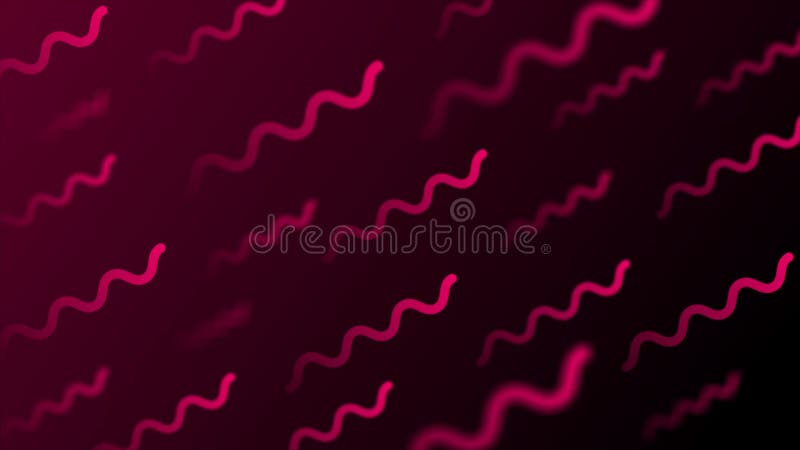 Magenta Red Color Abstract Pattern with Animation of Morphing Line As ...
