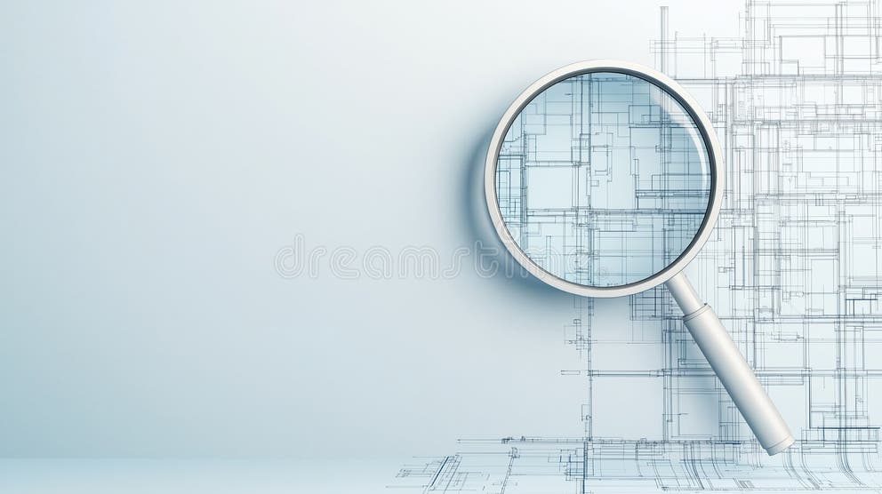 A 3D Magnifying Glass Hovering Over a Digital Network, Revealing Hidden ...