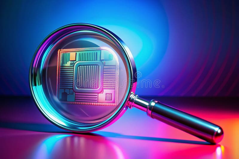 3D Magnifying Glass Icon: a Transparent Vector Graphic for Enhanced ...