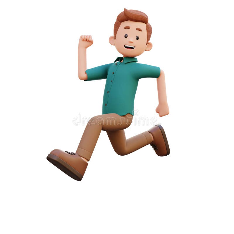 3D Happy Kid Character Reading Book Stock Photo - Illustration of ...