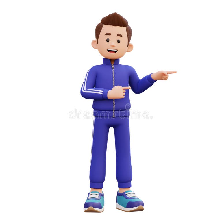 3d Male Character Pointing Stock Illustrations – 1,185 3d Male ...