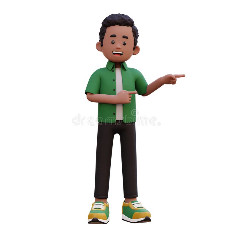 3d Male Character Pointing Stock Illustrations – 1,185 3d Male ...