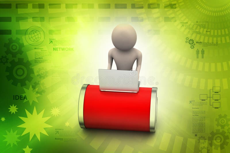 3d Man Full Charge Battery Stock Illustrations – 137 3d Man Full Charge ...