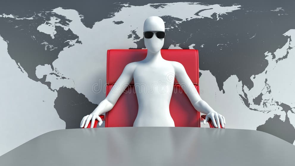 3d man boss stock illustration. Illustration of board - 49077889