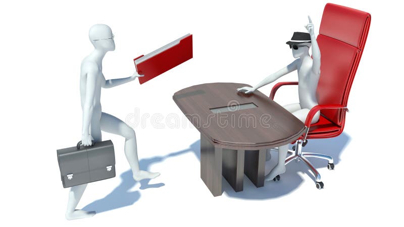 3d Man Job Interview Stock Illustrations – 551 3d Man Job Interview ...