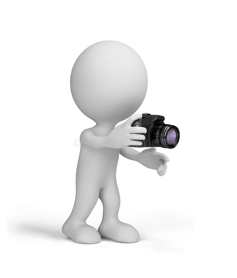 3d White Man Camera Stock Illustrations – 2,052 3d White Man Camera ...