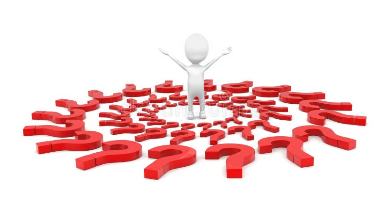 Little Man Question Mark Stock Illustrations – 436 Little Man Question ...