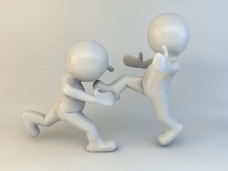 3D man stock illustration. Illustration of competition - 32564747