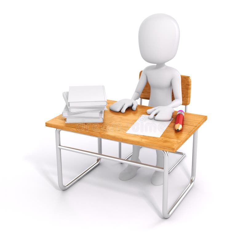 3d man - classroom stock illustration. Illustration of finance - 13835225