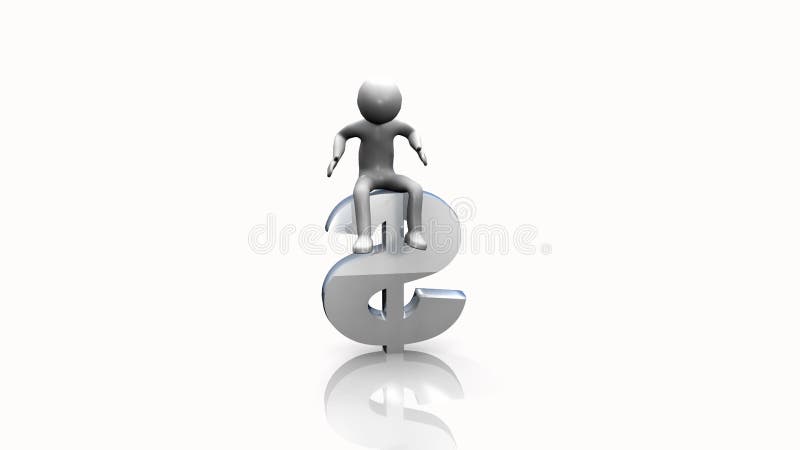 Dollar Sign Animation Motion Graphics Pop Up on Green Screen Stock ...