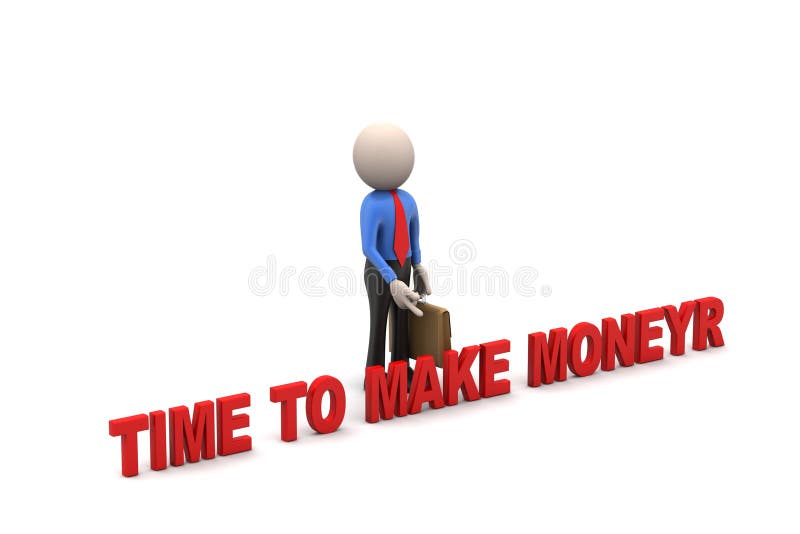 3d Man in Financial Concept Stock Illustration - Illustration of design ...