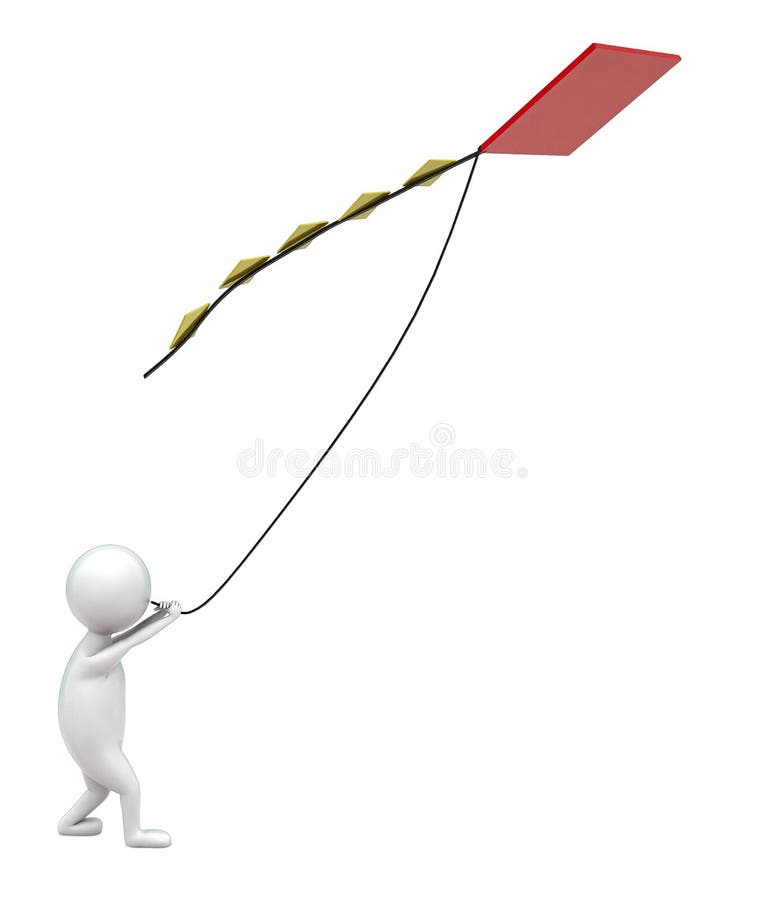 Man Flying Kite Stock Illustrations – 534 Man Flying Kite Stock ...