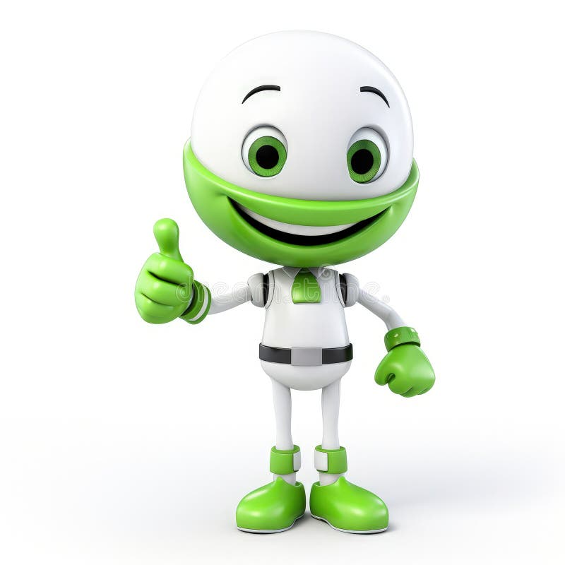 3d Man is Green Tick Symbol, Signifying Completion and Success, in a ...