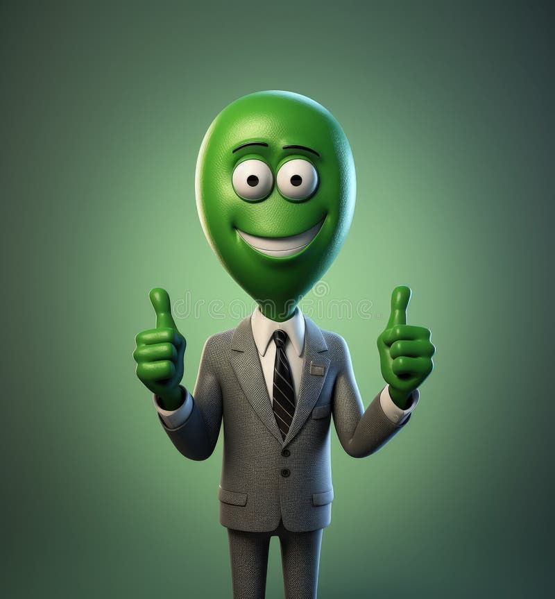 3d Man is Green Tick Symbol, Signifying Completion and Success, in a ...