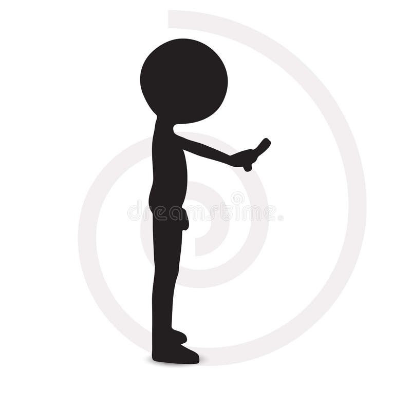 3d Man Hand Gesture Stop, Under Control Stock Illustration ...