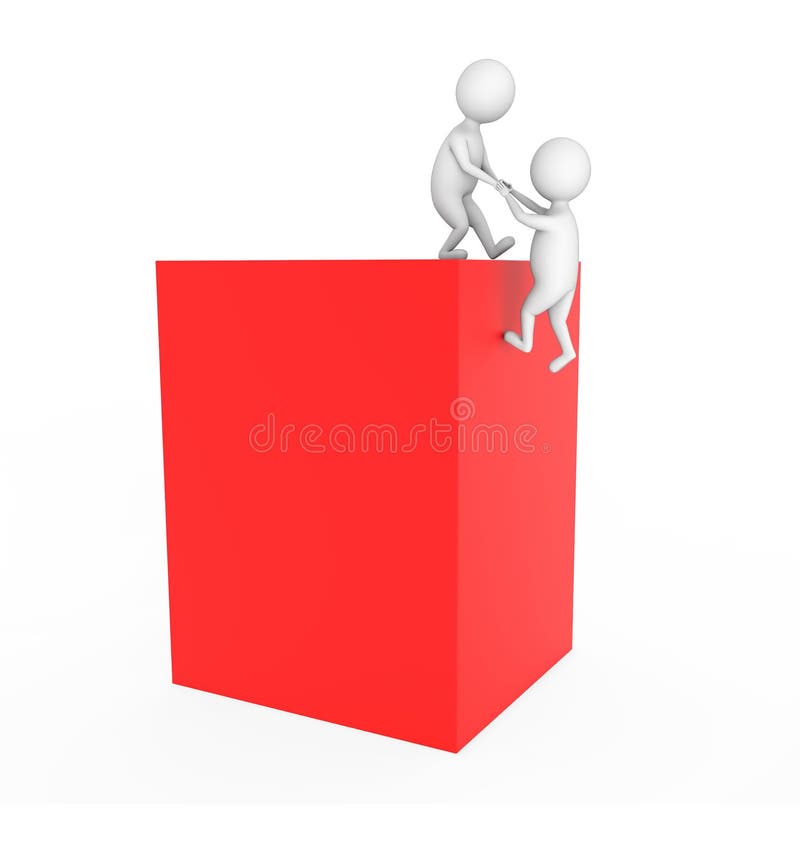 3d Man Helping Another 3d Man Stock Illustrations – 60 3d Man Helping ...